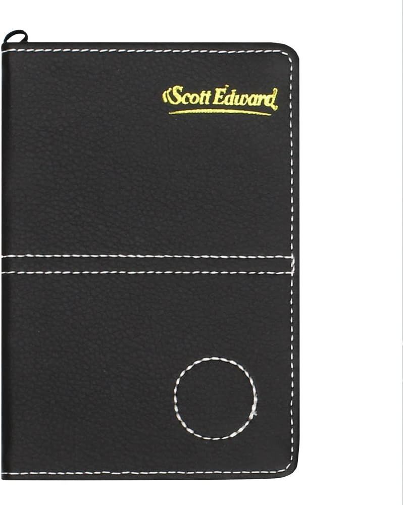 Scott Edward Golf Scorecard Cover Leather Scorecard Holder Statistic ...