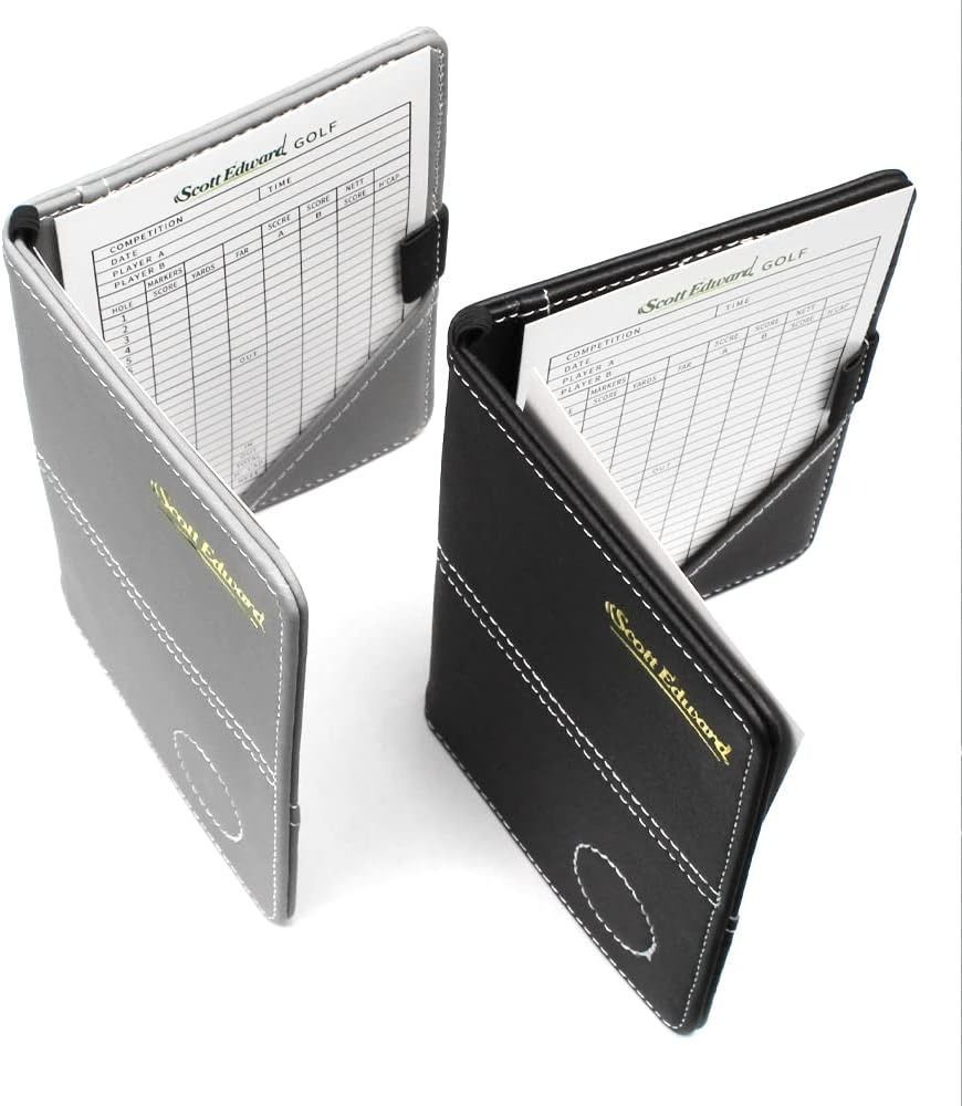 Scott Edward Golf Scorecard Cover Leather Scorecard Holder Statistic ...
