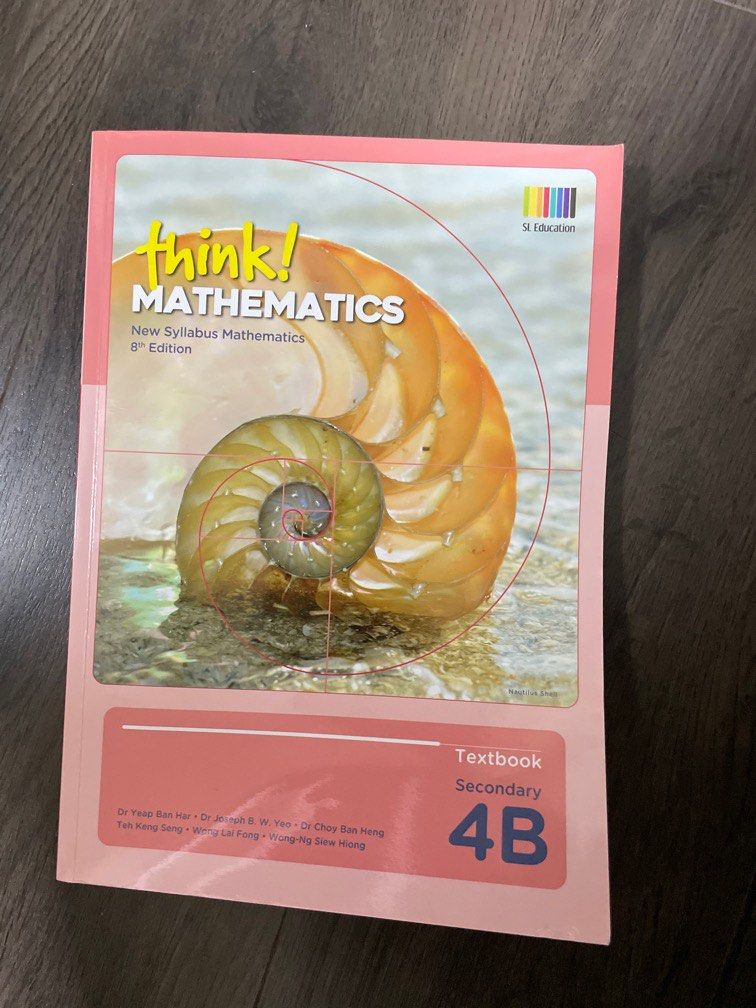 Secondary 4 Mathematics Textbook 4B, Hobbies & Toys, Books & Magazines ...