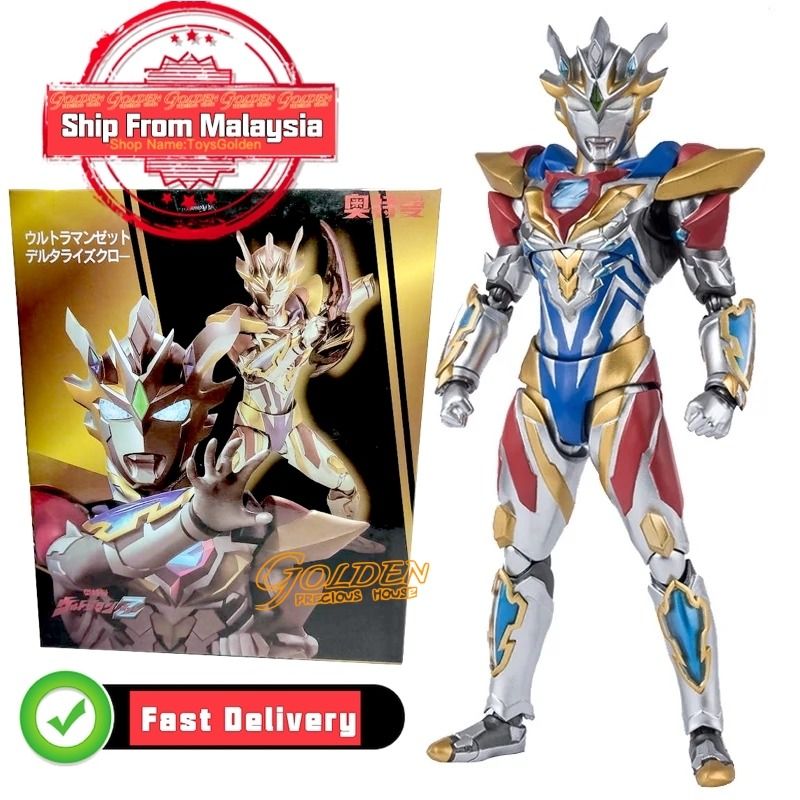 Shf Ultraman Zeta Delta Rise Claw Action Figures 15cm Pvc Model ...