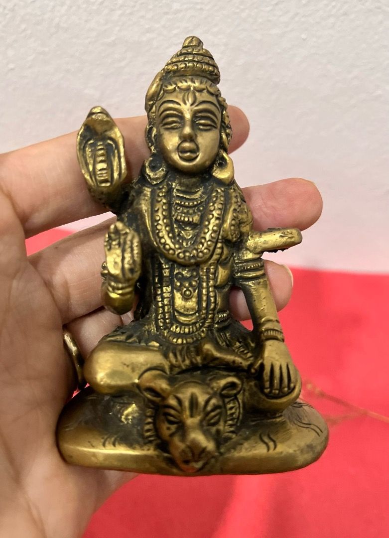 Small Shiva Brass Statue/Idol/ Hindu Sculpture/ Feng Shui/India God ...