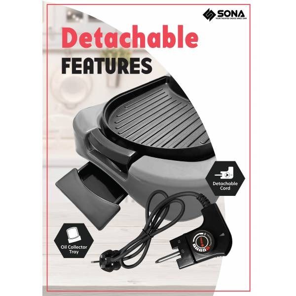 Sona Electric Steam Boat with BBQ Grill SHG 2752, TV & Home Appliances ...