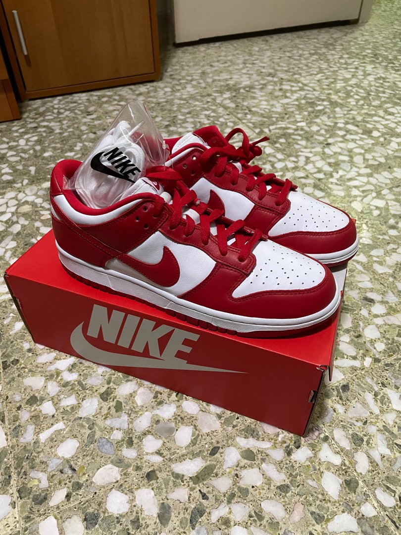 St John University Red dunk low, Men's Fashion, Footwear, Sneakers on ...