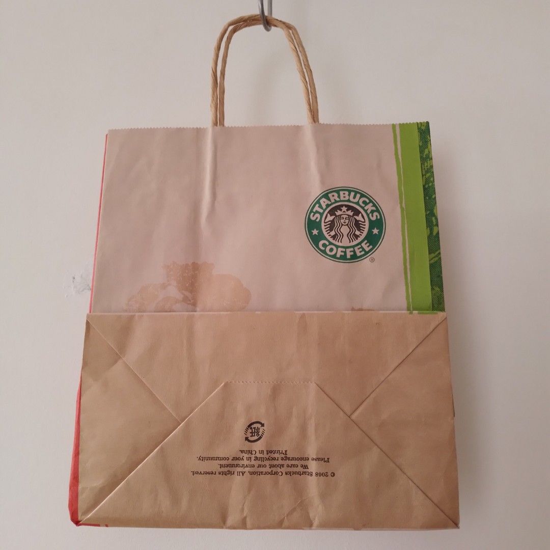 Starbucks Coffee; Old 2008 Paper Tote Bag, Hobbies & Toys, Collectibles ...