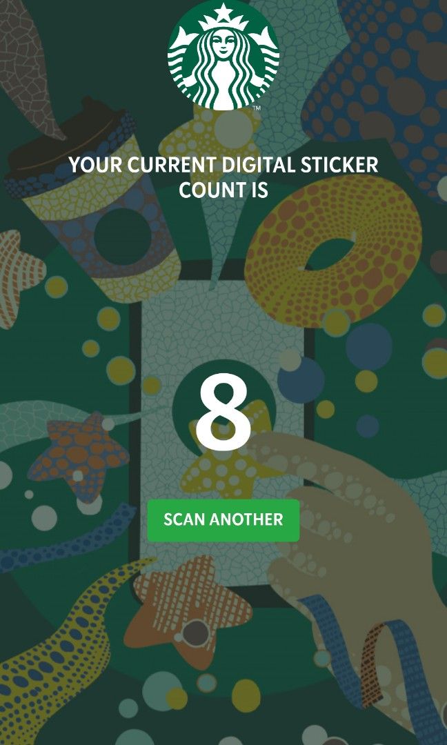 Starbucks Stickers - 8 count, Food & Drinks, Other Food & Drinks on ...