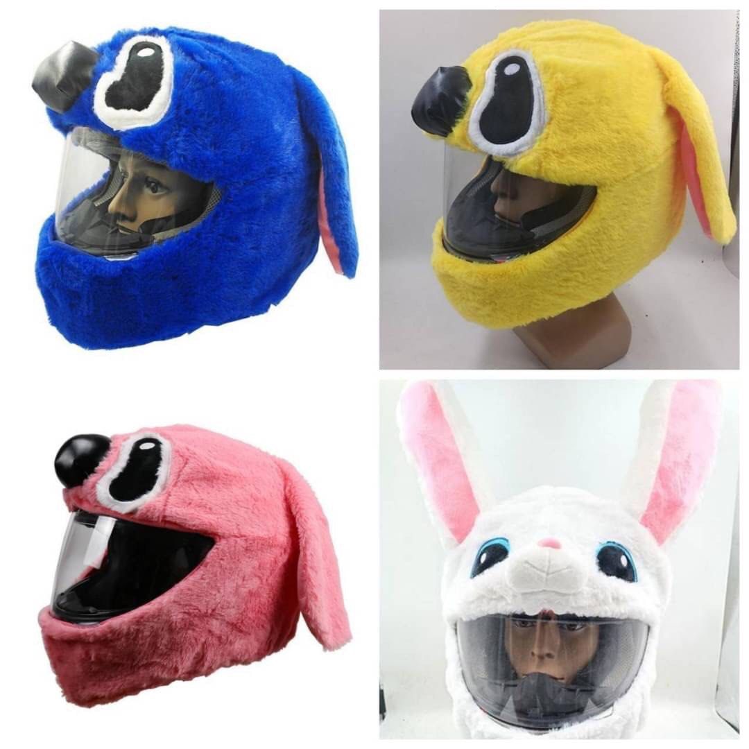 Stitch design motorbike full face helmet plush cover 100% actual photos ...
