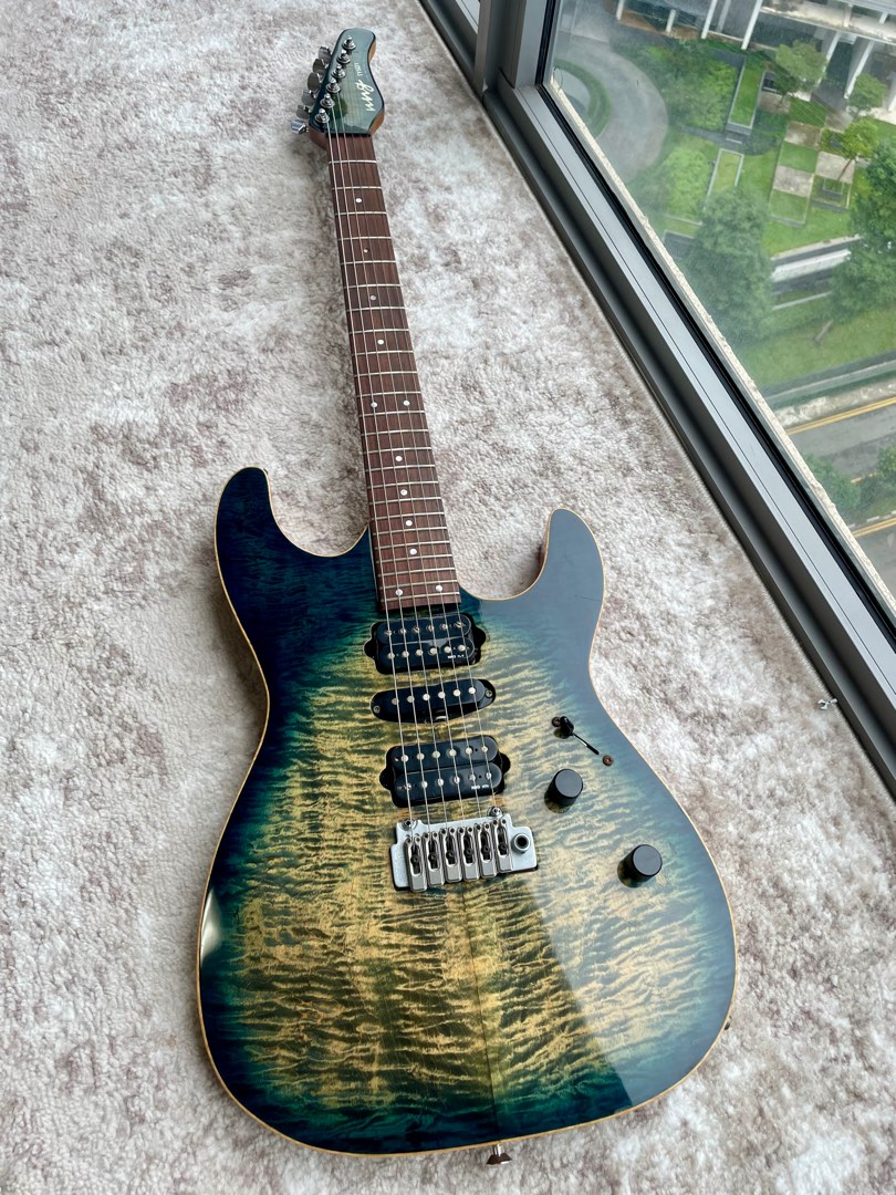 Superstrat guitar NNG TYSDY - HSH, Hobbies & Toys, Music & Media ...