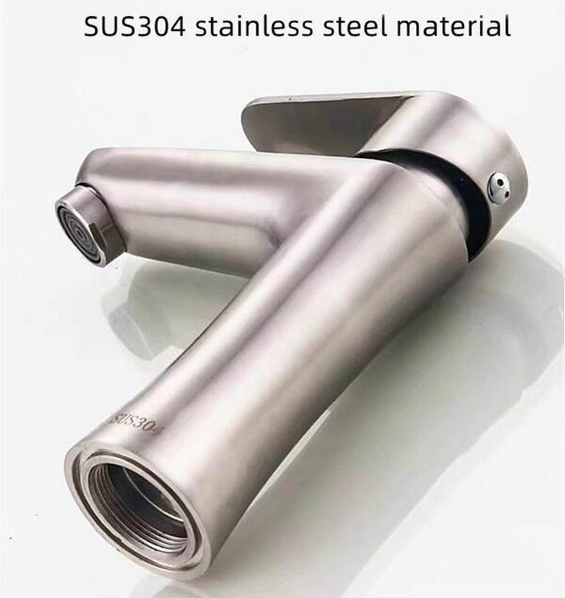 SUS304 Stainless Steel Toilet Basin Faucet Cold Water Tap Household ...