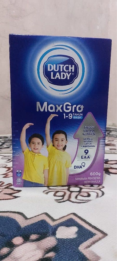 Susu Dutch Lady Max Gro (600g) 1 - 9 years, Babies & Kids, Nursing ...