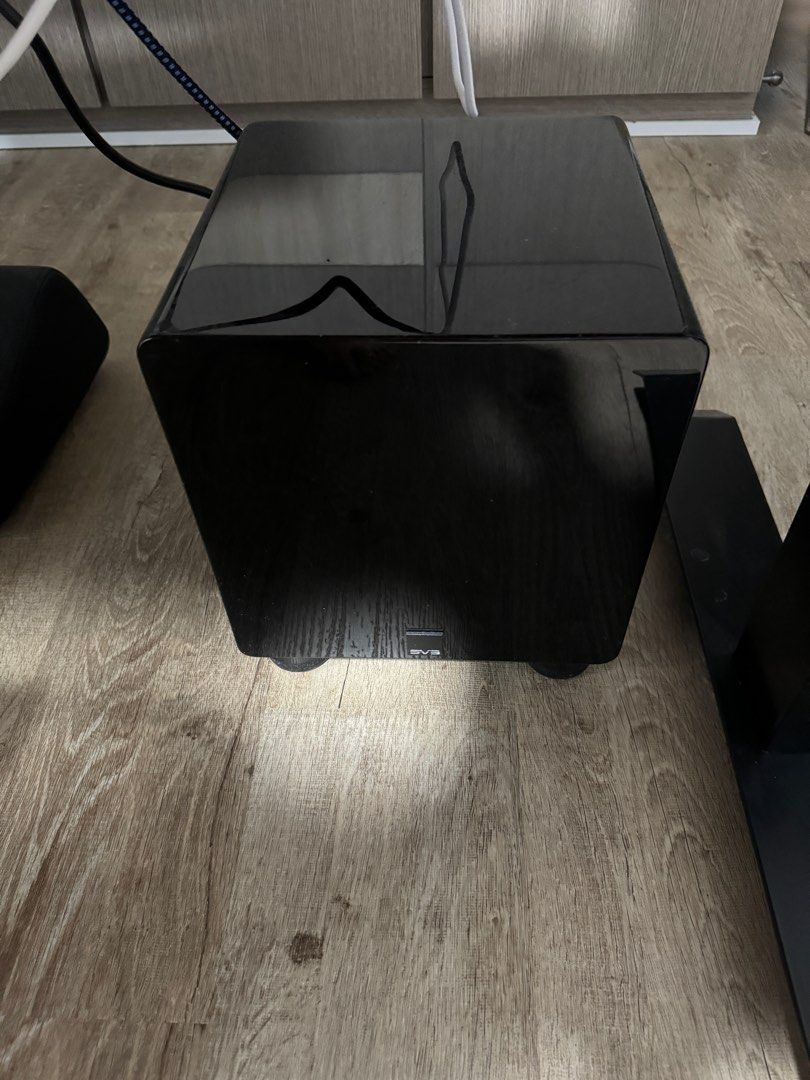 SVS Micro 3000 Subwoofer black with isolation feet, Audio, Soundbars ...