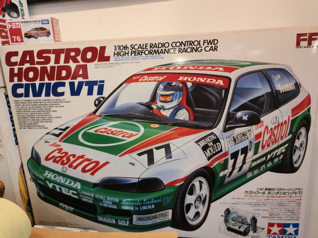 Tamiya Castrol Honda Civic VTi Radio Control 1/10th, Tamiya RC Car on ...