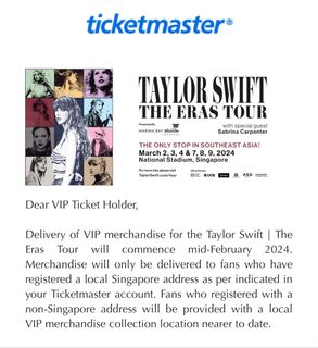 Taylor Swift The Eras Tour Cat 2, Tickets & Vouchers, Event Tickets on ...