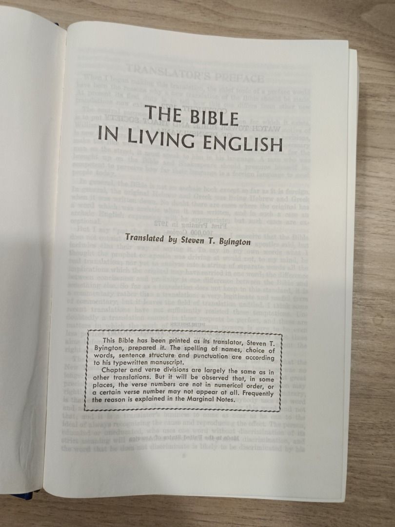 The Bible in Living English | Byington, Hobbies & Toys, Books ...