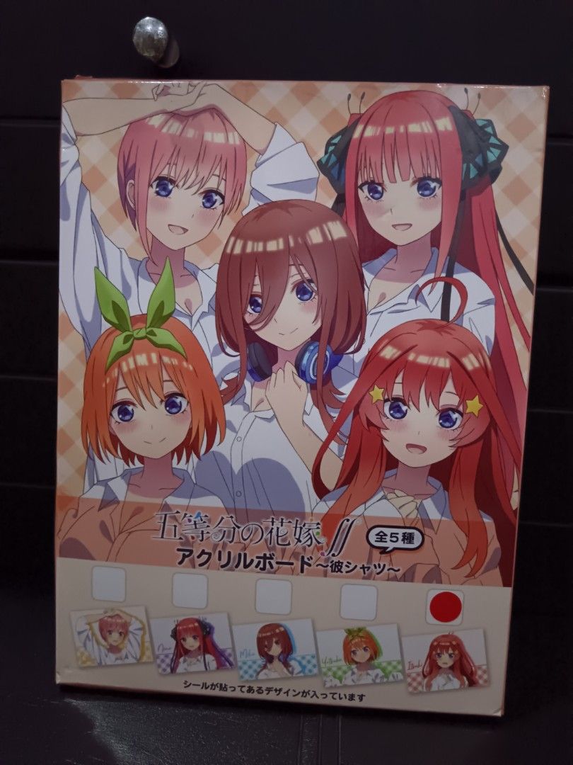 The Quintessential Quintuplets / 5 Types Acrylic Board ~Kare Shirt ...