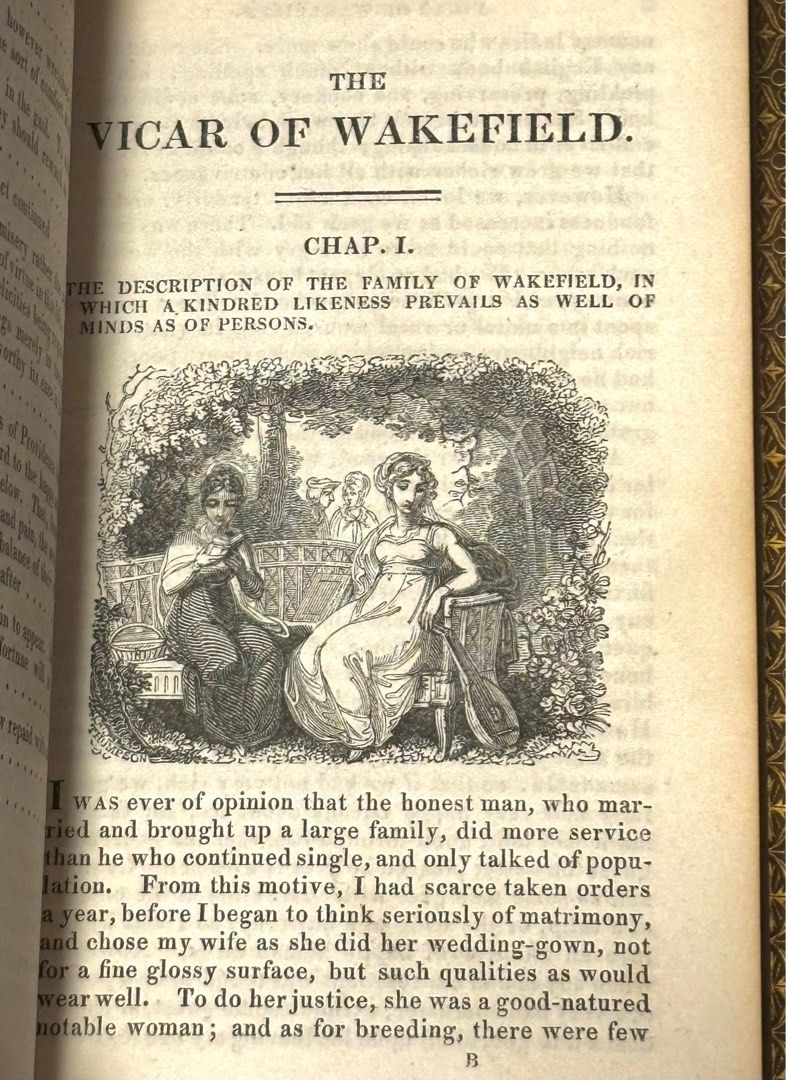 The Vicar of Wakefield by Dr. Oliver Goldsmith (Antique book, yr. 1822 ...