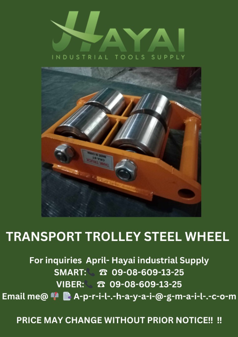 Transport trolley steel wheel, Commercial & Industrial, Construction ...