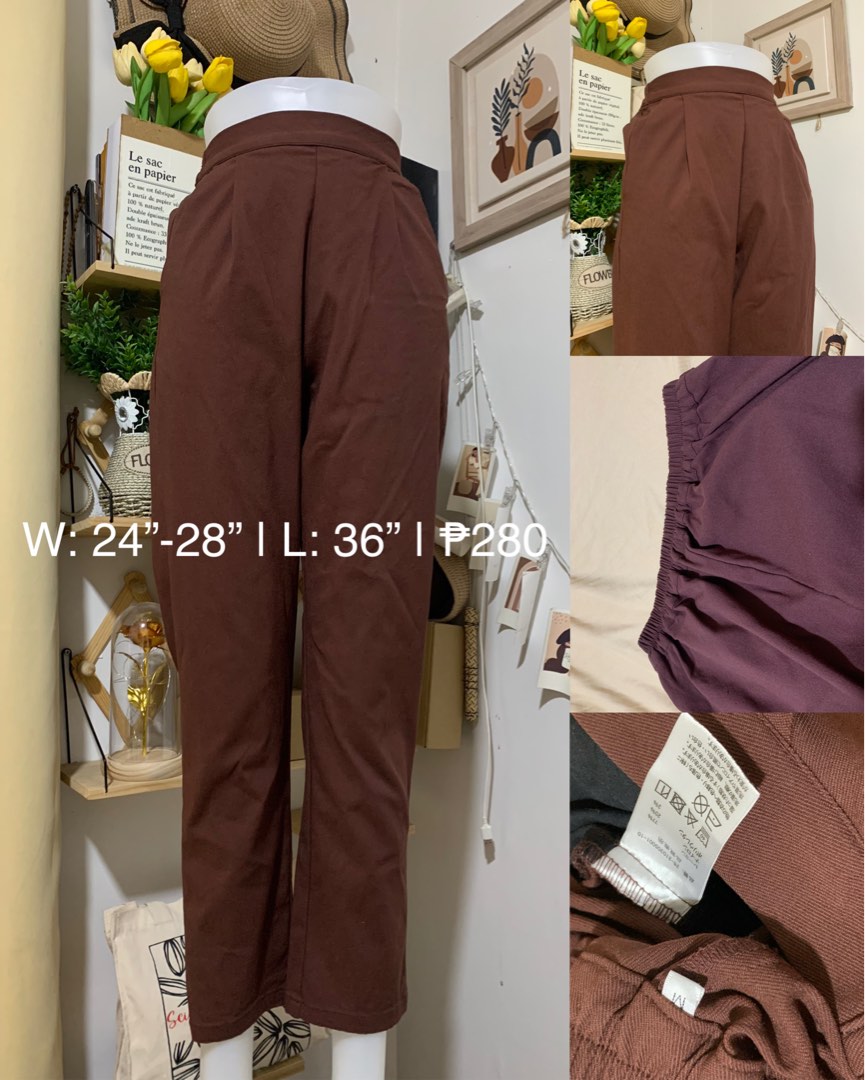 Trouser | Garterized back, Women's Fashion, Bottoms, Other Bottoms on ...
