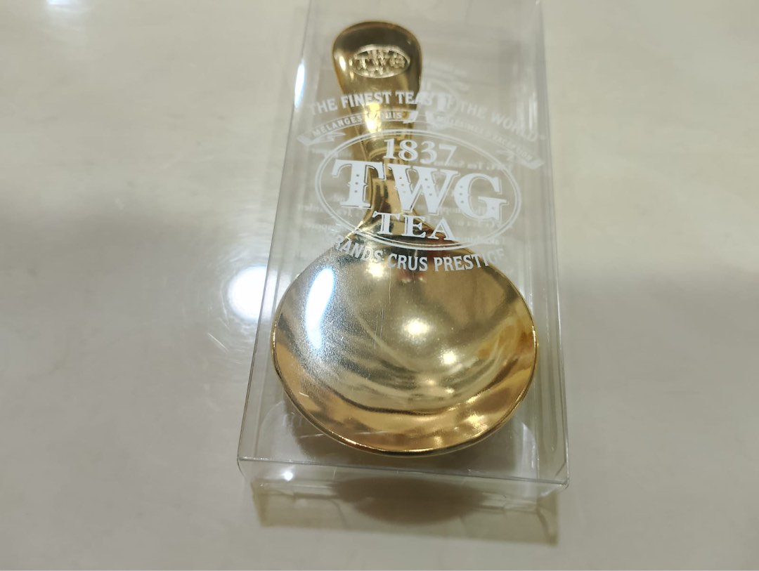 TWG TEA SCOOP IN GOLD, Furniture & Home Living, Kitchenware & Tableware ...