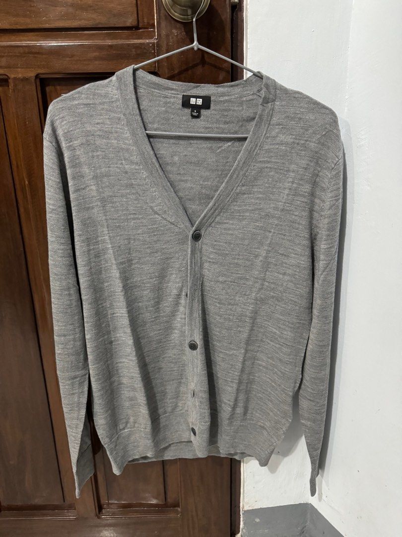 Uniqlo Wool Cardigan, Men's Fashion, Coats, Jackets and Outerwear on ...