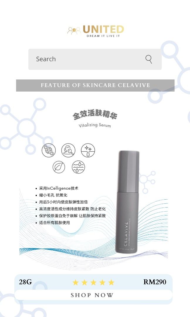 Usana Collagen + Vitalizing Serum, Health & Nutrition, Health ...