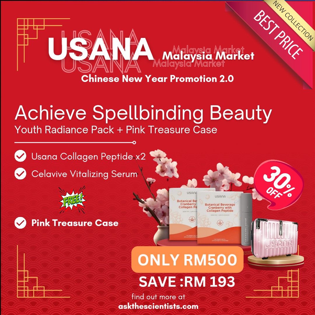 Usana Collagen + Vitalizing Serum, Health & Nutrition, Health ...