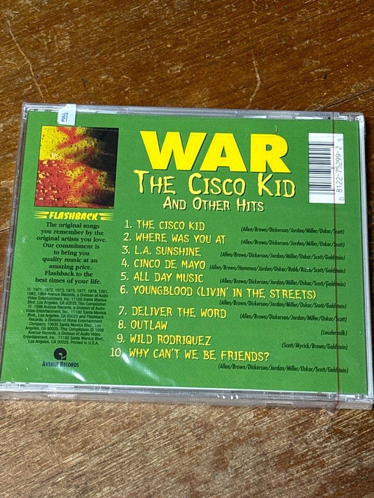 War - the Cisco kid, Hobbies & Toys, Music & Media, CDs & DVDs on Carousell