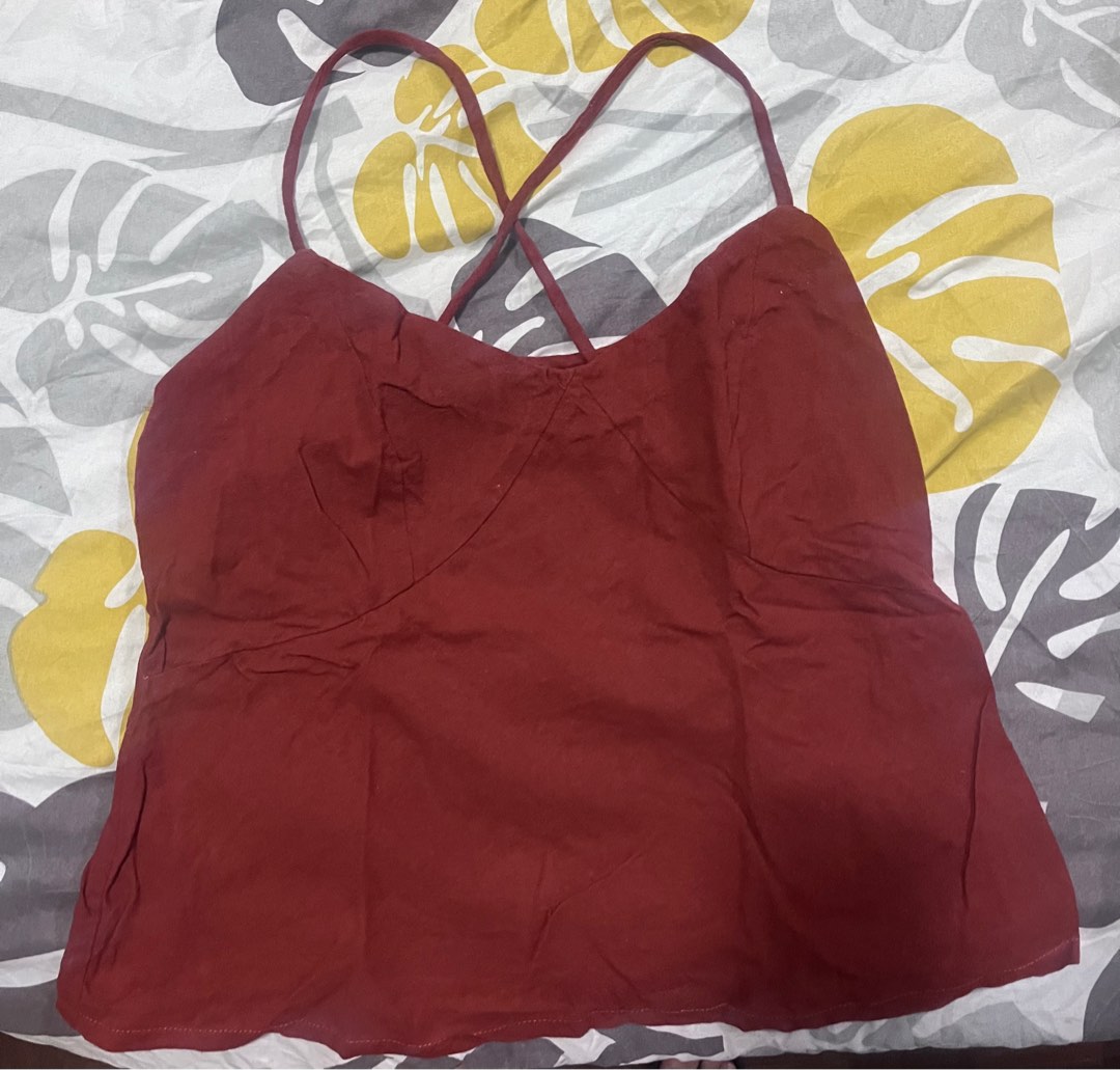 Wear Kalina Fatima Multi Knot Top in Rust, Women's Fashion, Tops ...