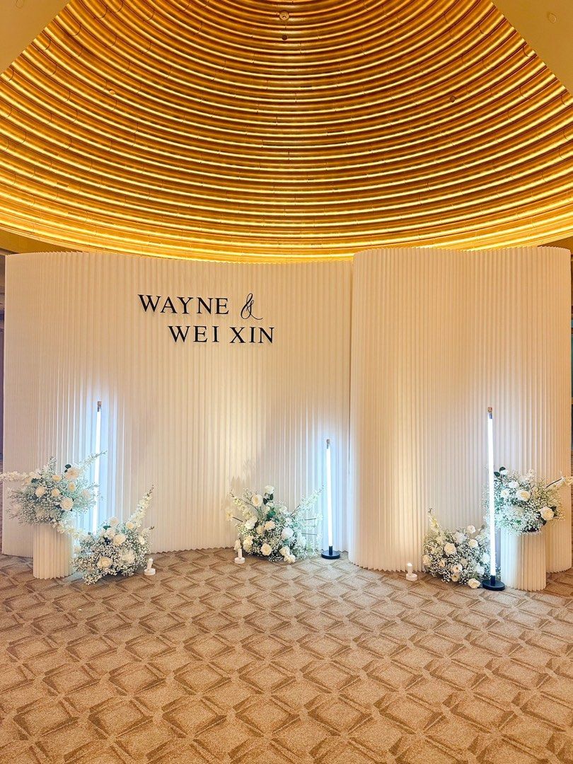 Wedding backdrop pleated wall panel stage backdrop decor customised ...