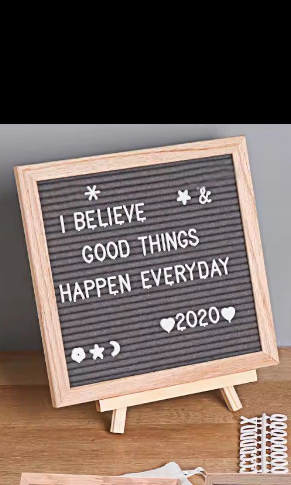 Wooden Frame Message Boards Changeable Letter Board with Symbol and ...