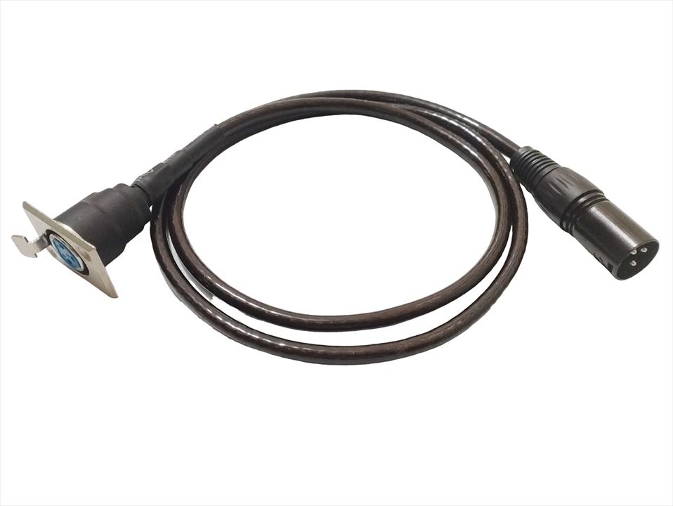 XLR FEMALE PANEL MOUNT to XLR MALE 3-PIN CONNECTOR PASS THROUGH CABLE ...