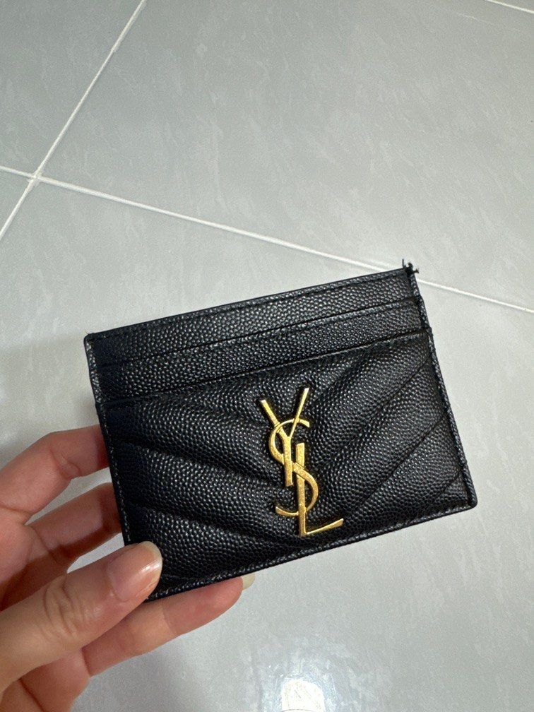 YSL Card Holder, Luxury, Bags & Wallets on Carousell