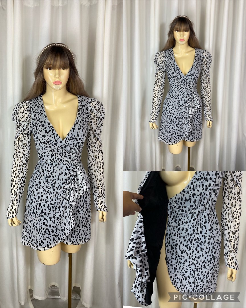 Zara Overlap Dress, Women's Fashion, Dresses & Sets, Dresses on Carousell