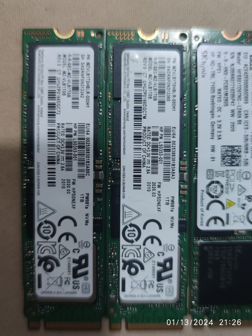 1T M.2 nvme SSD 100% condition, Mobile Phones & Gadgets, Mobile ...