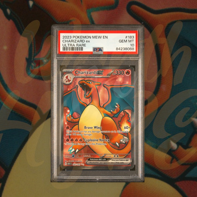 2023 Pokemon Mew EN-151 183 Charizard EX Ultra Rare Psa 10, Hobbies ...