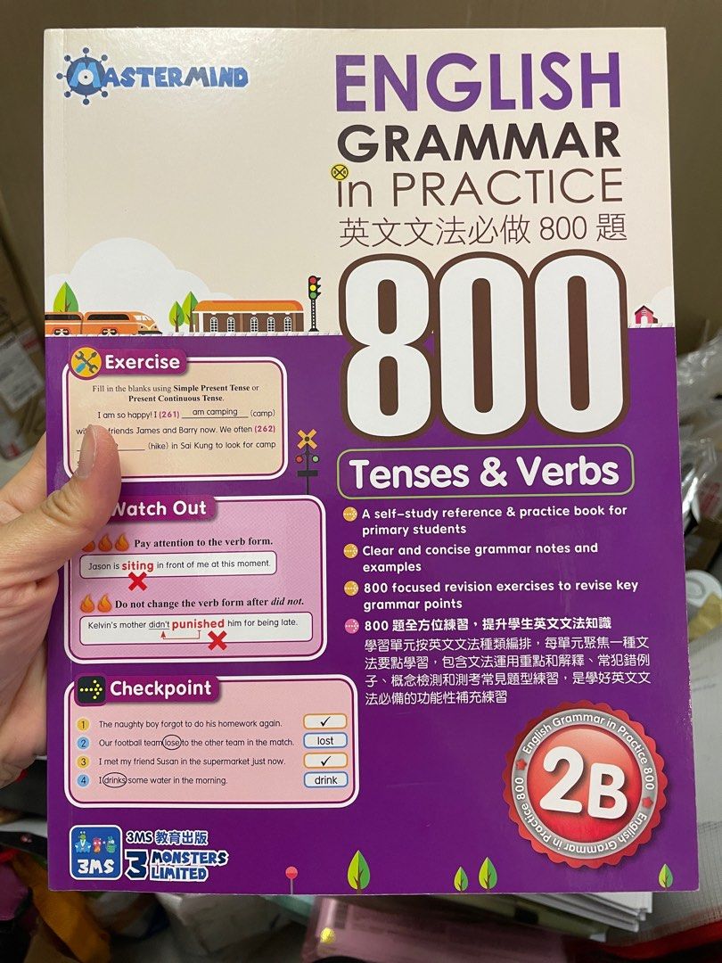 小二補充練習：3MS MasterMind English Grammar in Practice 800 2B, 興趣及遊戲, 書本 & 文具, 教科書 - Carousell