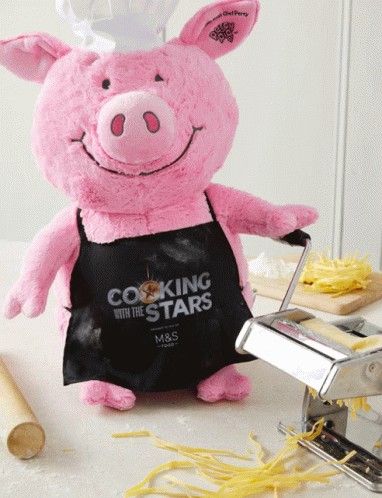 [60cm] M&S Percy Pig Chef Limited Edition Soft Toy Plush Cooking With ...