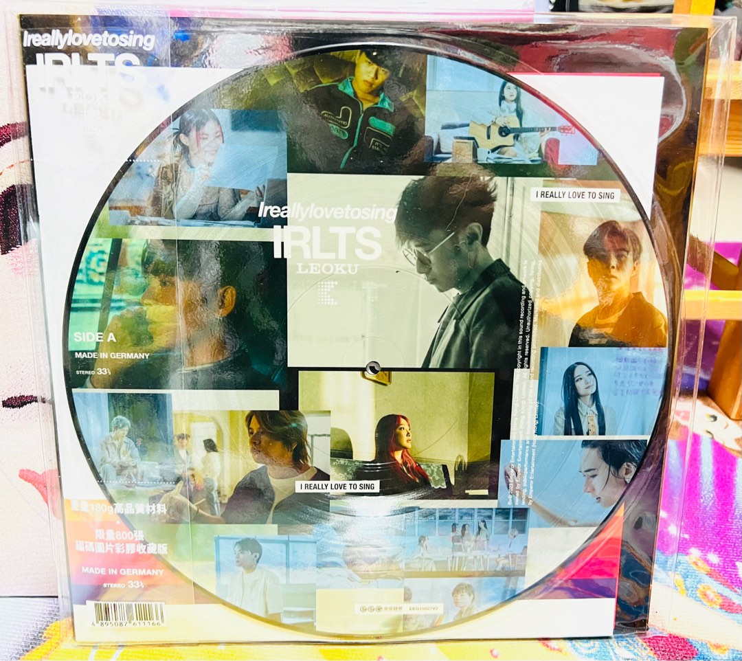 全新 限量800 隻 古巨基 Leo Ku - Ireallylovetosing (圖案彩膠) LP （ 沒有親筆簽名CD）, 興趣及遊戲 ...