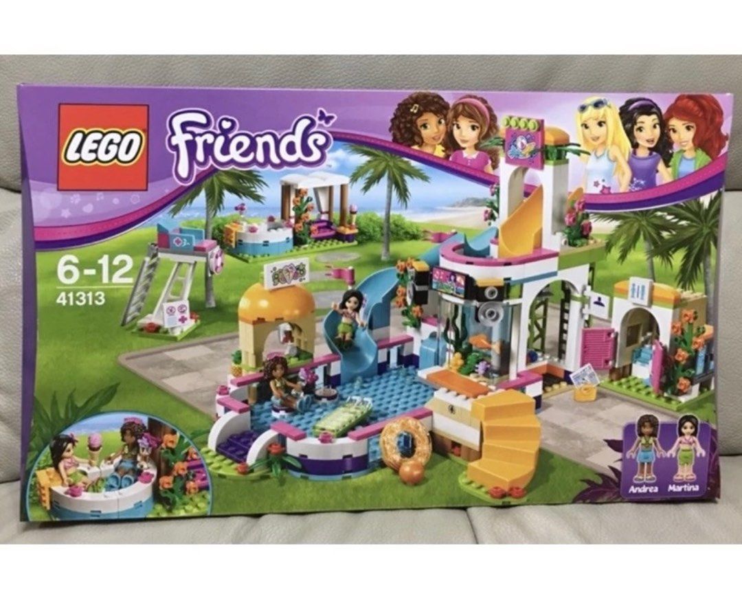樂高 絕版 LEGO 41313 Friends 好朋友系列 心湖城夏日游泳池 現貨 正版, 書籍、休閒與玩具, 玩具、公仔、桌遊在旋轉拍賣