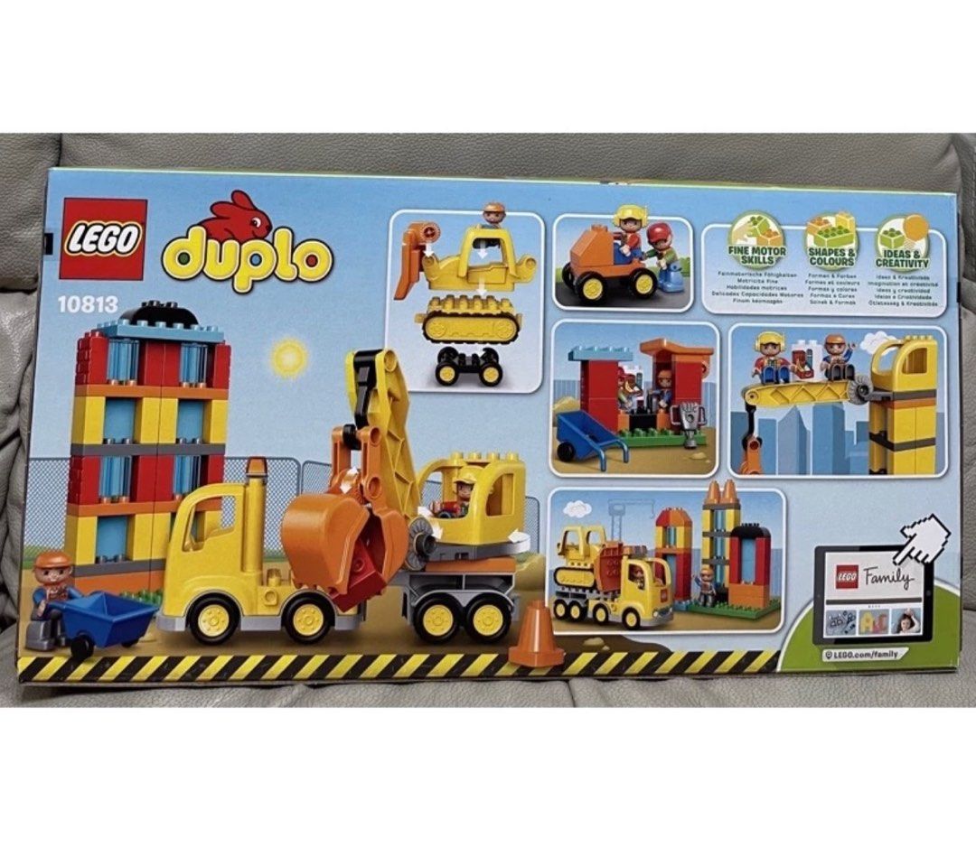 正版 絕版 樂高 LEGO 得寶幼兒 Duplo 10813 大型建築工地Big Construction Site 現貨, 書籍、休閒與玩具, 玩具、公仔、桌遊在旋轉拍賣