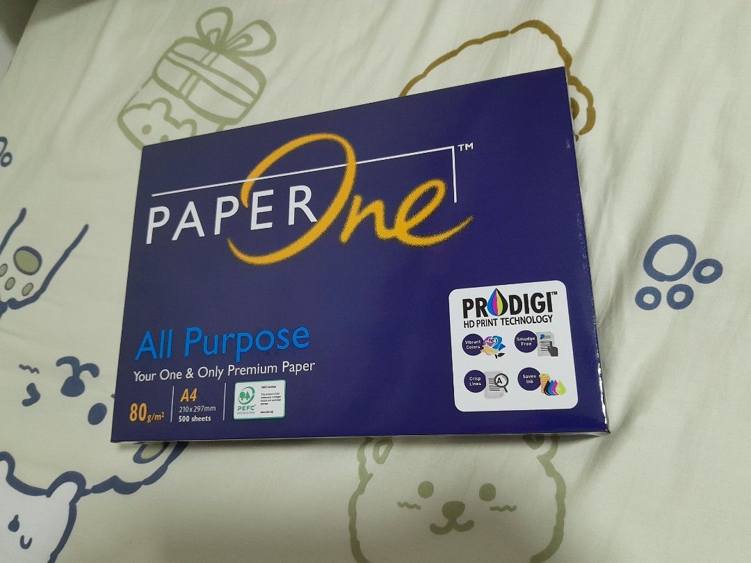 A4 Paper 80GSM | Paper One, Computers & Tech, Printers, Scanners & Copiers on Carousell