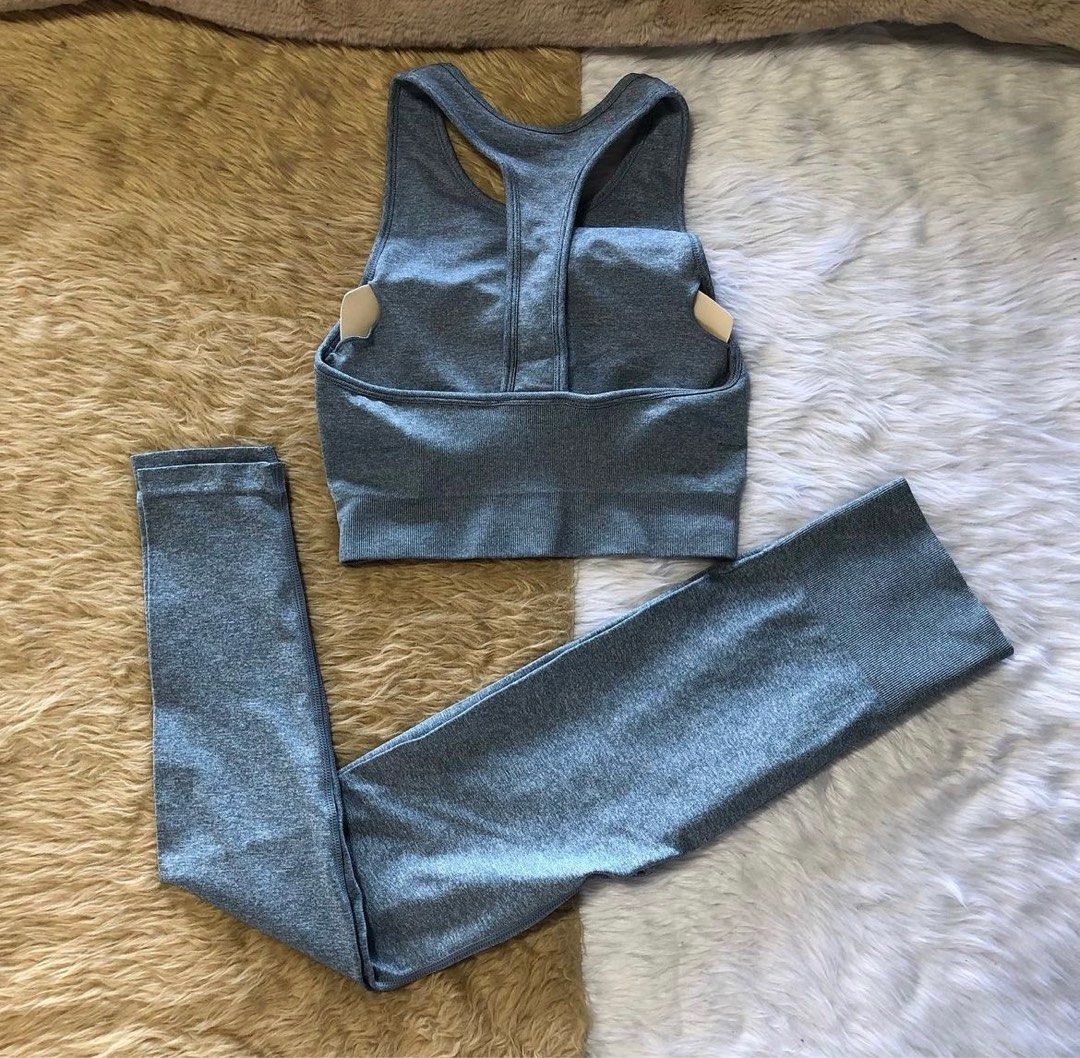 Acid Blue Workout set, Women's Fashion, Activewear on Carousell