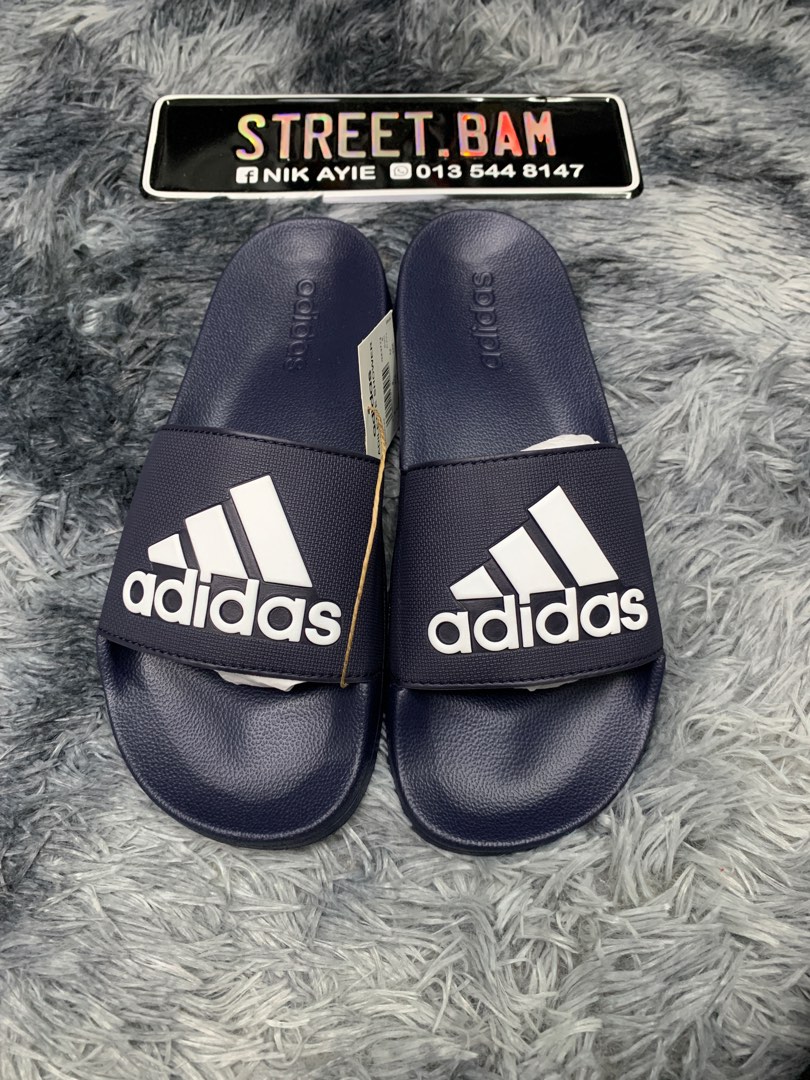 Adidas Slides, Men's Fashion, Footwear, Flipflops and Slides on Carousell