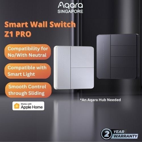 AQARA Smart Wall Switch Z1 Pro Compatibility for No/With Neutral Easy ...