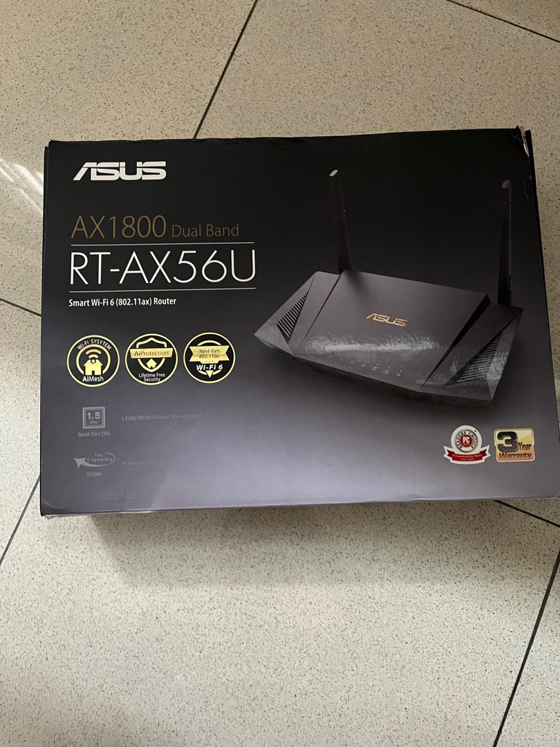 ASUS AX56U Wifi 6 router, Computers & Tech, Parts & Accessories ...