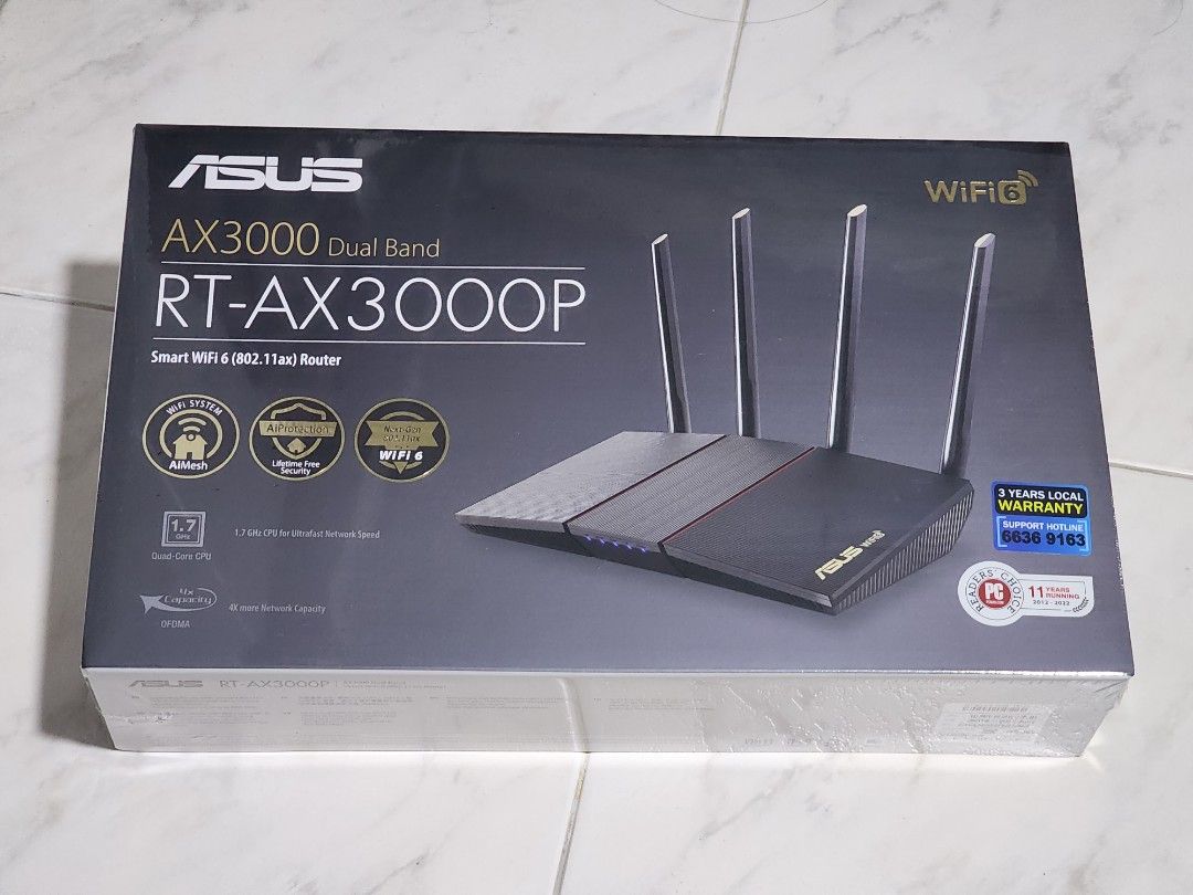 ASUS RT-AX3000P (WiFi 6) Router, Computers & Tech, Parts & Accessories ...