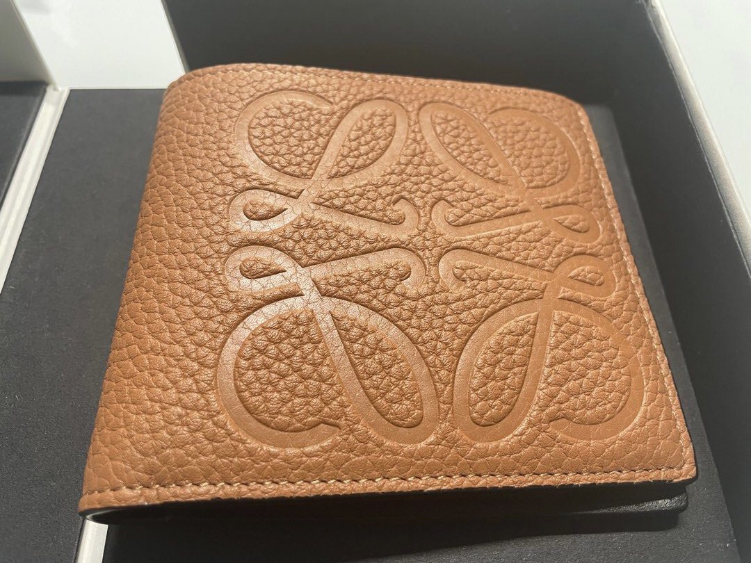 Authentic Loewe Bifold Wallet Brown, Luxury, Bags & Wallets on Carousell