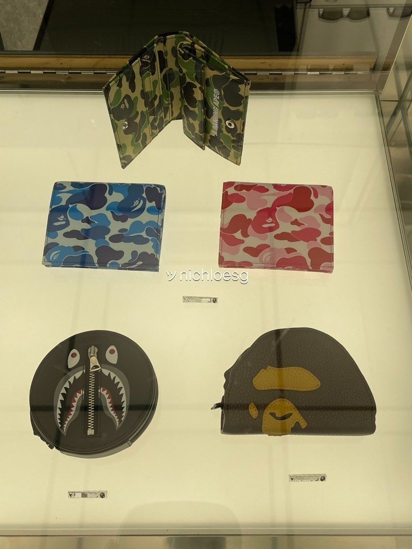 BAPE SHARK LEATHER COIN CASE, Men's Fashion, Watches & Accessories ...