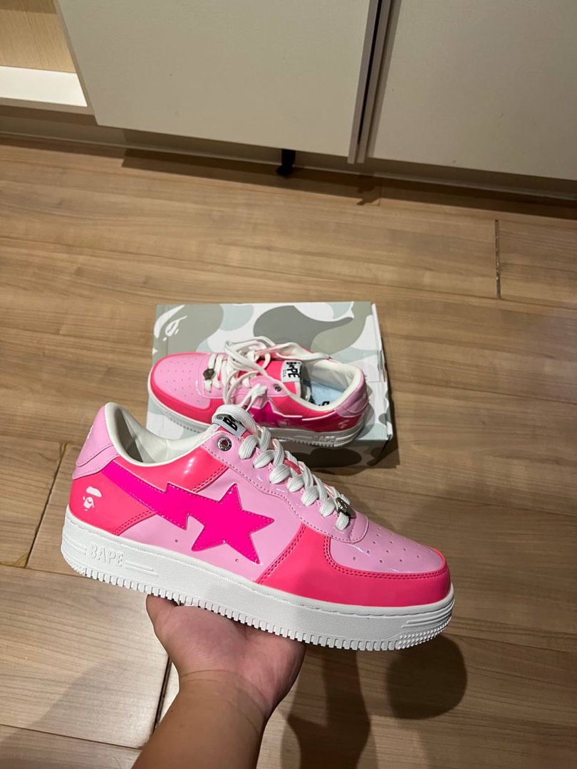 Bapesta M1 Pink, Men's Fashion, Footwear, Sneakers on Carousell