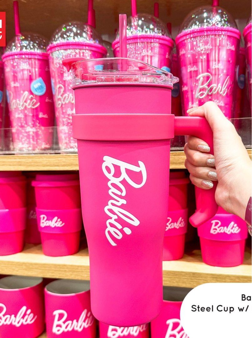 Barbie Miniso Tumbler/Stanley Cup, Furniture & Home Living, Kitchenware ...