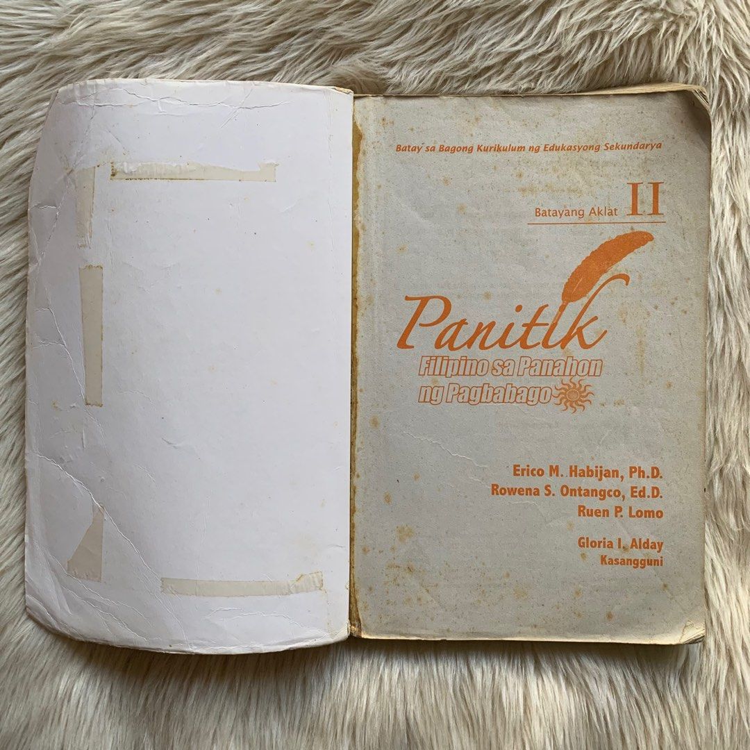 Batayang Aklat II: Panitik: Filipino sa Panahon ng Pagbabago, Hobbies ...